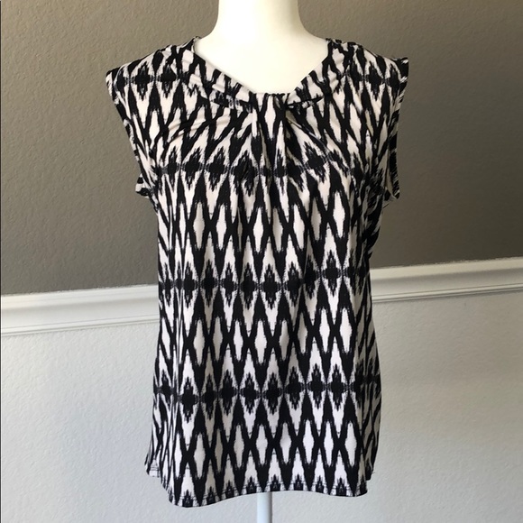 jason maxwell | Tops | New Black And White Patterned Blouse | Poshmark